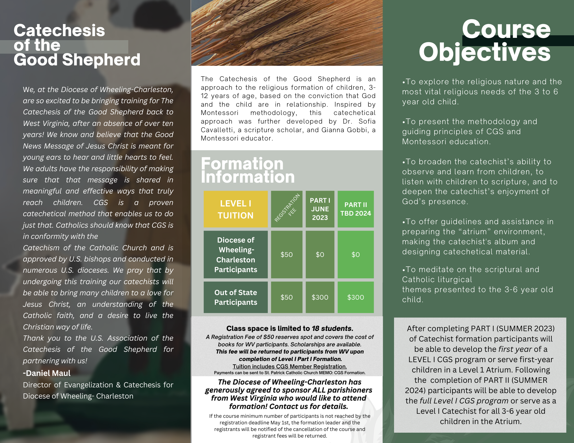 Catechist – CGS – St. Patrick Church